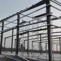 China Carbon Prefabricated Steel Buildings Galvanized Or Painted Steel Frame Surface With Sandwich Panel Roof for sale