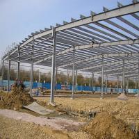 China Prefabricated Two Storey Metal Garage Workshop Light Portal Frame Galvanized for sale