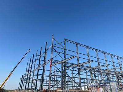 China According To Customer Require Steel Structure Workshop with Optional Lighting System and Fire Resistance 1-2 Hours for sale