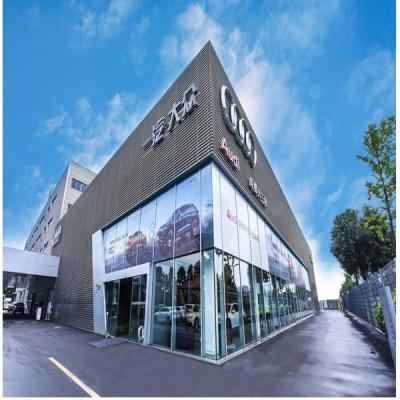 China Prefabricated High Strength Durable Steel Structure Warehouse Building Low-Cost Exquisite Metal Frame Car Showroom for sale