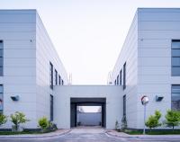 China Lightweight Steel Warehouse with Fiberglass Wool Sandwich Panel for sale