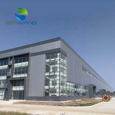 China High Intensity Steel Frame Warehouse Designed with STAAD-Pro and RamConnection Software for sale