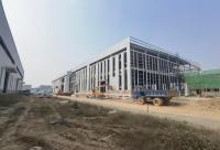 China Strong Stiffness Steel Structure Warehouse with PU Sandwich Panels and Flexible Design for sale
