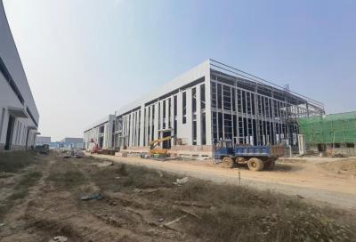 China Strong Stiffness Steel Structure Warehouse with PU Sandwich Panels and Flexible Design for sale