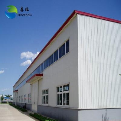 China Prefab Steel Warehouse with Q235/Q355 Steel Frame for sale