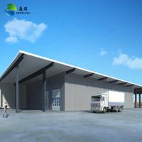 China Custom Steel Structure Warehouse with PU Sandwich Wall Cladding for sale