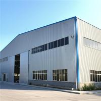 China Durable Steel Structure Warehouse with Good Overall Stiffness and One-Stop Drawing Plan Service Including Online Installation Guidance for sale