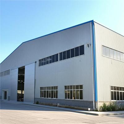 China Durable Steel Structure Warehouse with Good Overall Stiffness and One-Stop Drawing Plan Service Including Online Installation Guidance for sale