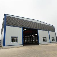China Galvanized Steel Structure Warehouse with Sa 2.5 Shot Blasting Level and European S235 & S355 Material Grade for sale