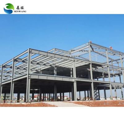 China 1.2m Height Brick Wall Steel Structure Warehouse with Cost Advantage on Maintenance Costs and Bending Welding Processing for sale