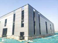 China SA 2.5 Shot Blasting Level Steel Structure Warehouse with Environmental Friendly Material and C.Z Shape Steel Channel Purlin for sale