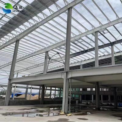China 7-9 Grade Earthquake Resistant Steel Structure Warehouse with Painted And Galvanized Steel Frame and Q235B Q345B Grade for sale