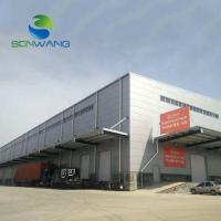 China Steel Structure Warehouse with Sandwich Panel Thickness 50mm to 200mm and Corrugated Steel Plate or Sandwich Panel Roof and Wall with Painted or Galvanized Anticorrosion for sale