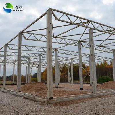 China Steel Structure Warehouse with 50-200mm Sandwich Panel Thickness 50-Year Warranty and Custom Drawing Plan for sale
