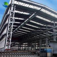 China Prefabricated Steel Warehouse with Section Column Main Structure and Round Pipe or Square Tube Tie Beam Designed with CAD, Tekla, Sketchup, Pkpm, Bim Software for sale