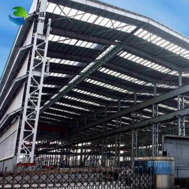 China Prefabricated Steel Warehouse with Section Column Main Structure and Round Pipe or Square Tube Tie Beam Designed with CAD, Tekla, Sketchup, Pkpm, Bim Software for sale