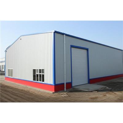 China Double Slope Roof Metal Workshop Made of Carbon Structural Steel Suitable for Heavy Duty Industrial Metal Fabrication for sale