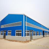 China Double Slope Steel Structure Workshop Featuring High Intensity and Glass Wool Wall Panel Suitable for Harsh Environments for sale