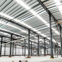 China Prefabricated Steel Structure Workshop with Earthquake Resistance ≥8 Grade Hot Dip Galvanized Surface Treatment and High Intensity Load Capacity for sale