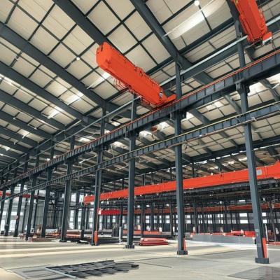 China Q345 Main Steel Frame Prefab Steel Workshop with Z or C Purlin for More Than 50 Years Service Life for sale