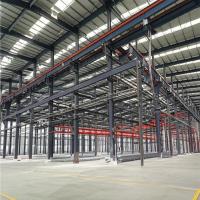 China Durable Steel Structure Warehouse with 50 Years Service Life, Portal Frame Structure, and Recommended Concrete Foundation for sale