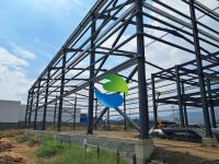 China Durable Steel Structure Warehouse with Q235B Steel Material, Customizable Height 4-12 Meters, and High Fire Resistance for sale