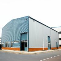 China Steel Structure Warehouse with 0.3kn/M2 Roof Dead Load and Hot Dipped Galvanized Purlin Offering Tailored Drawing Design for sale