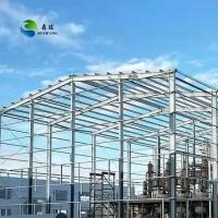 China Wind Load 0.45kN per square meter Steel Structure Workshop featuring PKPM Drawing Design alongside Single or Double Layer Wall Type options for sale