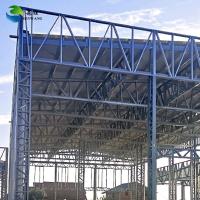 China Steel Structure Warehouse with Concrete Foundation and PVC or Aluminum Alloy Frame Window Designed for 0.35kn/m2 Wind Load for sale