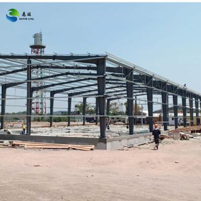 China Galvanized Steel Structure Warehouse with Wind Resistance Up To 200km/h and Earthquake Against 8 Grade for sale