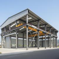 China Durable Steel Structure Warehouse with European S235 & S355 Material and Sliding Door and Window for Wind Load Up To 300 Km/h for sale