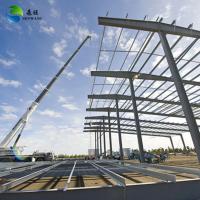 China GB Standard Steel Structure Warehouse with Sa 2.5 Sand Blasting and 50 Years Service Life for Customized Snow Load Capacity for sale