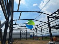 China Galvanized or Painted Steel Frame Structure Warehouse with PVC Downpipe Affordable Cost Durable Storage Solution for sale