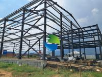 China Customized Snow Load Capacity Steel Structure Warehouse with Sandwich Panel Heat Insulation System and 50 Years Structural Warranty for sale