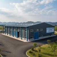 China Customized ≥5000㎡ Eco-friendly Prefabricated Steel Structure Warehouse with Windload Resistance Up To 0.45 KN/m² for sale