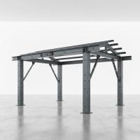 China Pre-engineered Steel Structure with 200 Km/h Wind Load PTFE Coating and Bolt and Welded Connection for Durable Performance for sale