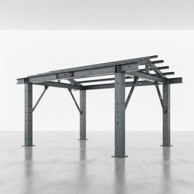 China Pre-engineered Steel Structure with 200 Km/h Wind Load PTFE Coating and Bolt and Welded Connection for Durable Performance for sale