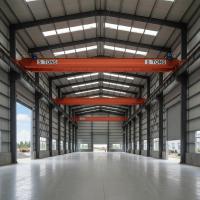 China Pre-engineered Steel Structure with 200 Km/h Wind Load PTFE Coating and Bolt and Welded Connection for Durable Performance for sale