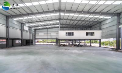 China Hot Dipped Galvanized Purlin Steel Structure Warehouse with Q235/Q355 Grade Steel and 20-50 Years Lifespan for sale