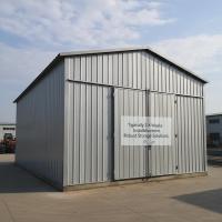 China Steel Structure Warehouse with Q235B Raw Steel Material and Sloped Roof Designed for 2-4 Weeks Installation Time for sale