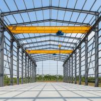 China 30000ton Year Steel frame warehouse with Bracing Steel Pipe durable structure large capacity industrial storage solution for sale