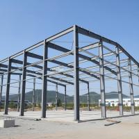 China Customized Size Weather Resistant Prefab Steel Warehouse with Shot Blasting Level SA 2.5 for sale