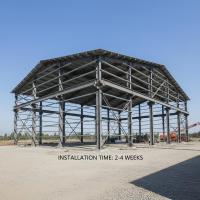China Customizable Steel Structure Light Weight And Capable Of Handling Wind Load 200 Kmh Suitable For Industrial Applications for sale