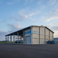 China Pvc Coated Steel Structure Workshop Featuring Aluminum Alloy Window Industrial Building with Excellent Weather Resistance for sale
