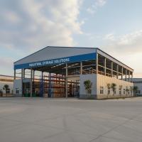 China Pvc Coated Steel Structure Workshop Featuring Aluminum Alloy Window Industrial Building with Excellent Weather Resistance for sale