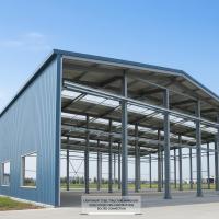 China Hot Rolled Welded H Section Steel Column Steel Structure Warehouse Incorporating Welded Connection Type and Galvanize Or Painted Surface for Industrial for sale