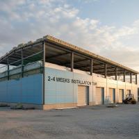 China Galvanize Or Painted Metal storage facility equipped with Strong Weather Resistance ensuring protection against corrosion and weather damage for sale