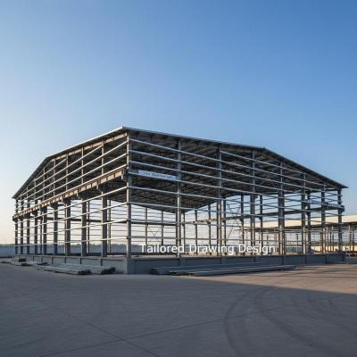 China Q235B Steel Structure Warehouse Featuring Sliding Door Suitable for Gymnasium Buildings Durable and Easy to Assemble for sale