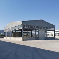 China Q235B Steel Structure Warehouse Featuring Sliding Door Suitable for Gymnasium Buildings Durable and Easy to Assemble for sale