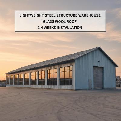 China Wind Load 0.35 kN/m² Earthquake Resistance Grade 8 Galvanized Steel Structure Warehouse with Customized CAD Design for sale